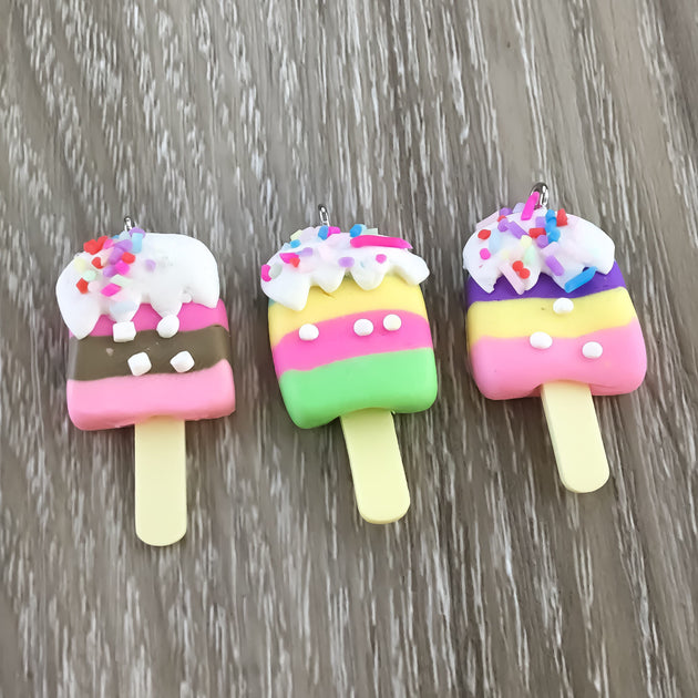 Popsicle Charm, Sprinkles, Foodie Charms, Polymer Clay – Playful ...